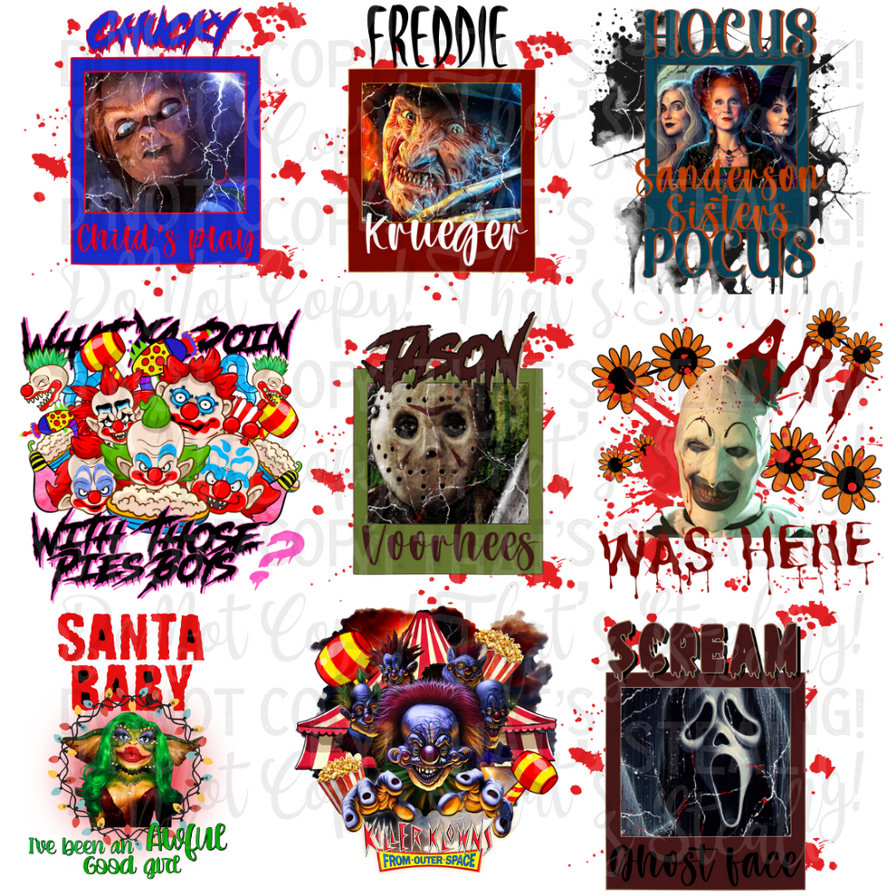 Horror Vol. 1 (Bundle) Digital Downloads PNG – PixieTab Designs